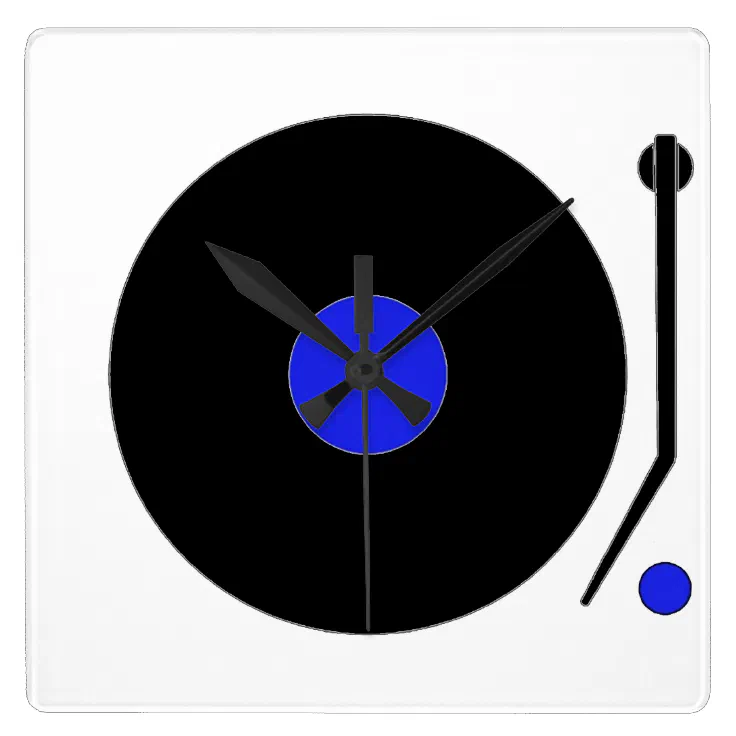 Turntable Wall Clock | Zazzle