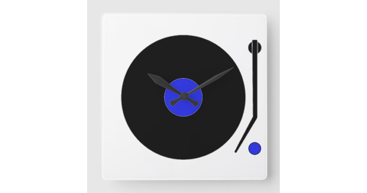 Turntable Wall Clock | Zazzle