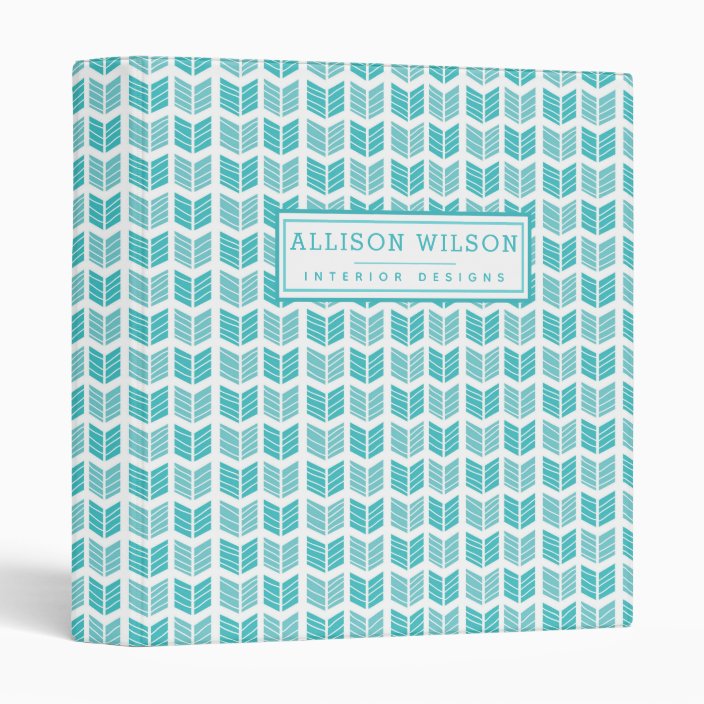 Turqoise Ethnic Aztec Arrows Pattern 3 Ring Binder | Zazzle.com
