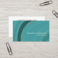 Turquoise and Gold Agate Business Card | Zazzle