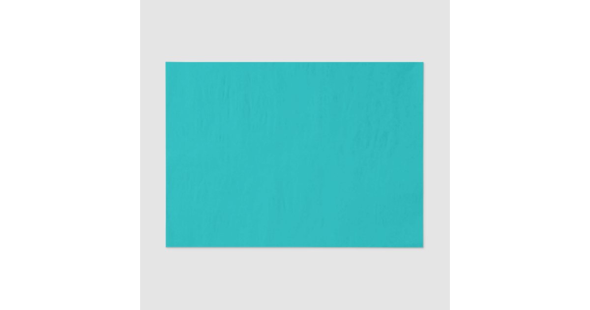 Turquoise Aqua Solid Color Tissue Paper | Zazzle
