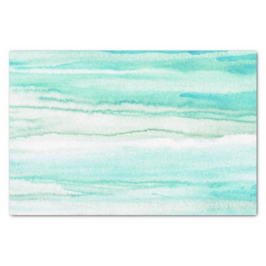 Turquoise Aqua Waves Tissue Paper | Zazzle.com