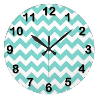 Turquoise Wall Clocks | Zazzle
