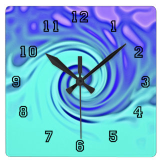 Turquoise Wall Clocks | Zazzle