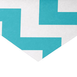 Turquoise Blue Bold Mod Chevron Tissue Paper | Zazzle