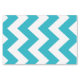 Turquoise Blue Bold Mod Chevron Tissue Paper | Zazzle