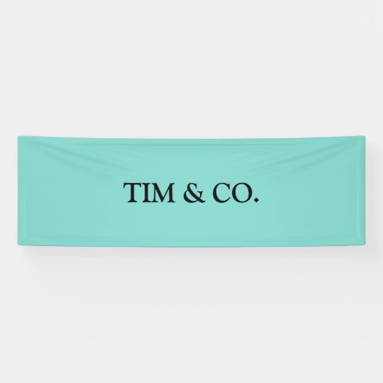 Turquoise Blue Custom Customizable Blank Banner | Zazzle.com