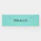 Turquoise Blue Custom Customizable Blank Banner | Zazzle