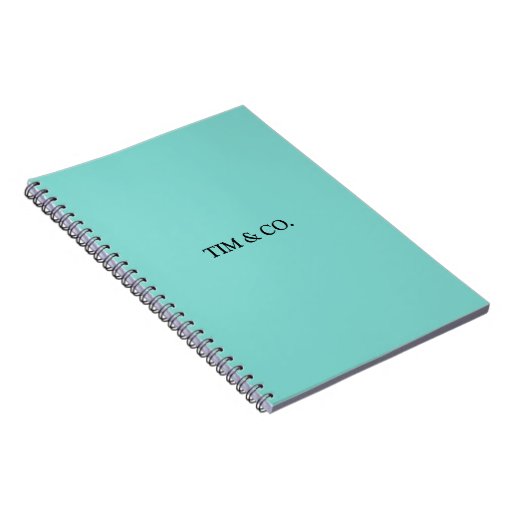 TURQUOISE BLUE CUSTOM CUSTOMIZABLE NOTEBOOK | Zazzle