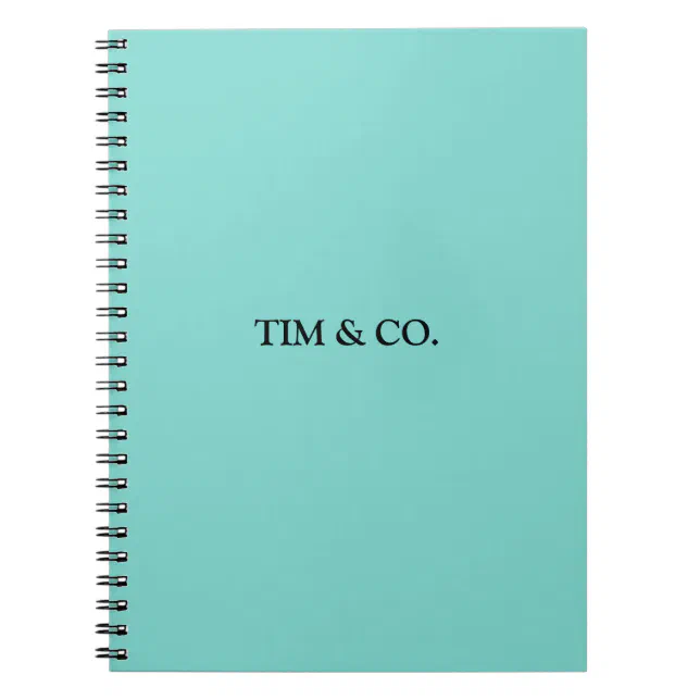 TURQUOISE BLUE CUSTOM CUSTOMIZABLE NOTEBOOK | Zazzle