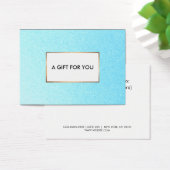 Turquoise Blue Gift Card | Zazzle