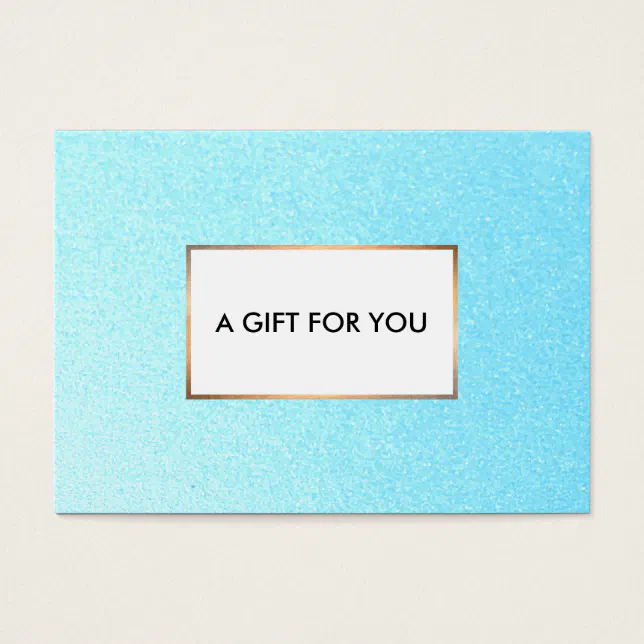 Turquoise Blue Gift Card | Zazzle