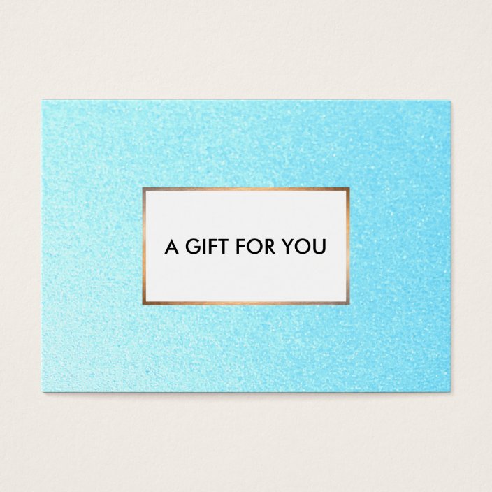 Turquoise Blue Gift Card | Zazzle.com