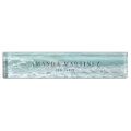 Turquoise Blue Ocean Desk Name Plate | Zazzle