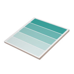 Turquoise Blue Paint Chip Ceramic Tile | Zazzle