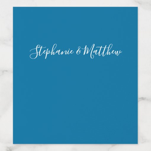 Turquoise Blue White Bride Groom Names Wedding Envelope Liner | Zazzle