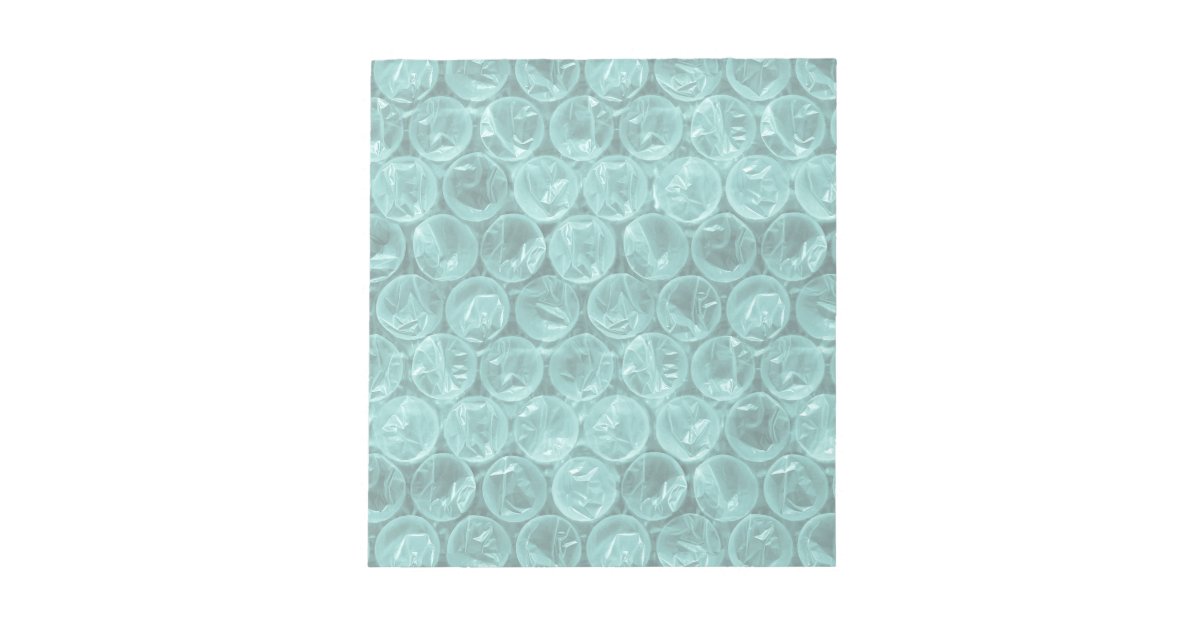 Turquoise bubble wrap pattern notepad | Zazzle