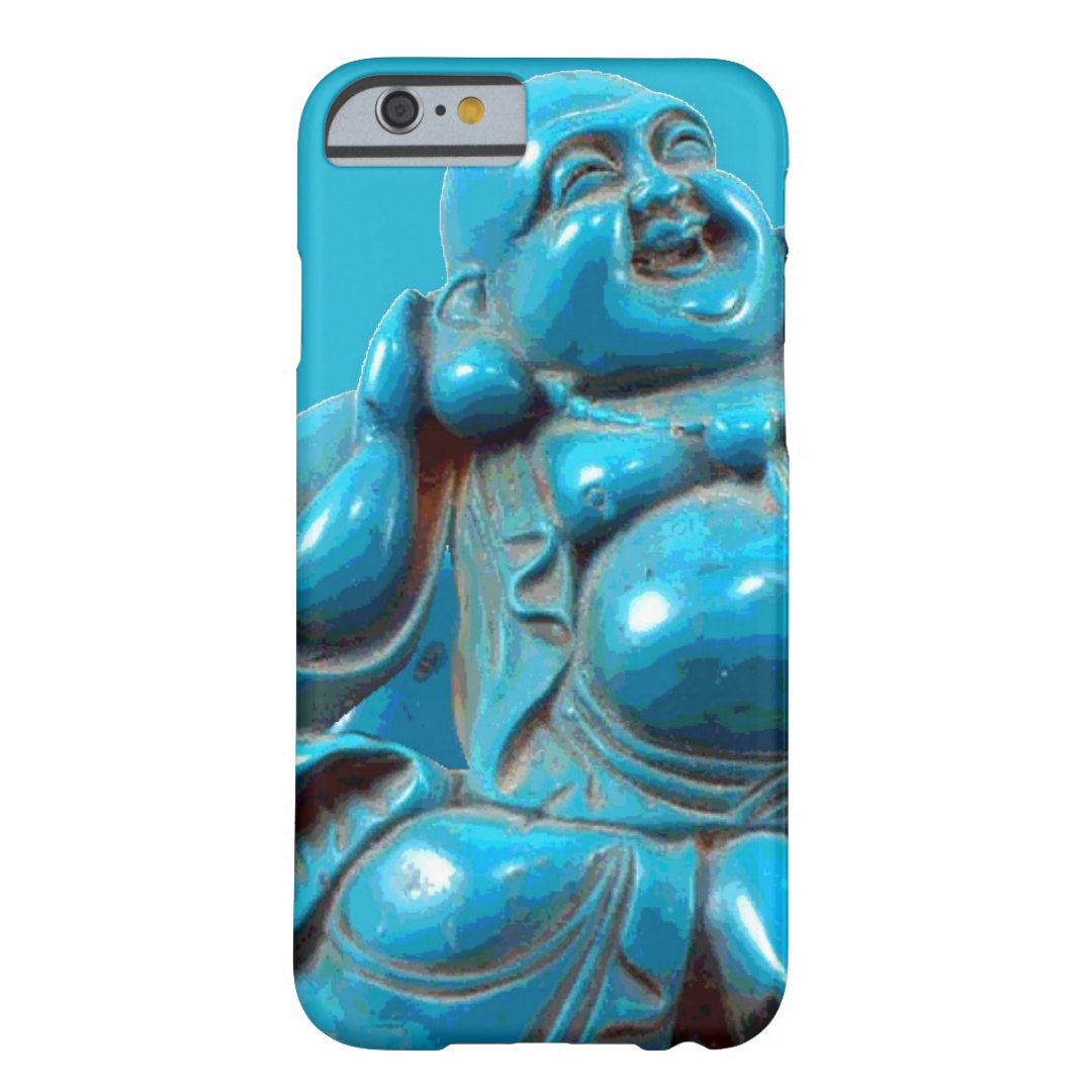 Turquoise Carved Happy Buddha Statue iPhone 6 case | Zazzle
