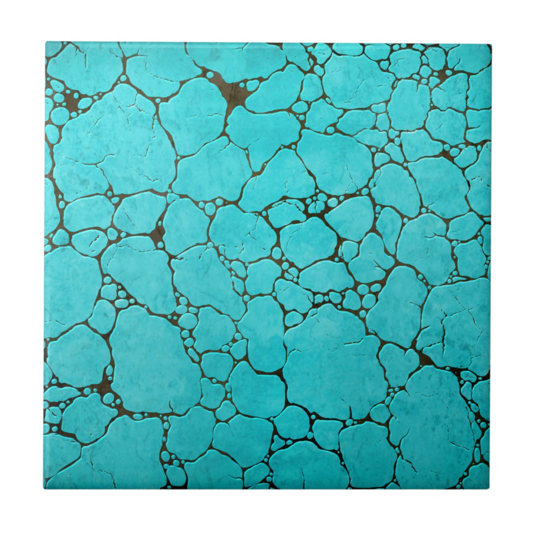 turquoise ceramic tile | Zazzle