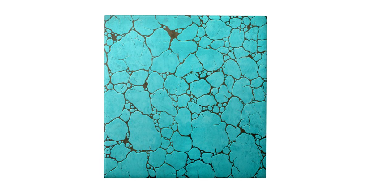 turquoise ceramic tile | Zazzle
