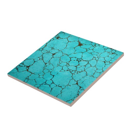 turquoise ceramic tile | Zazzle
