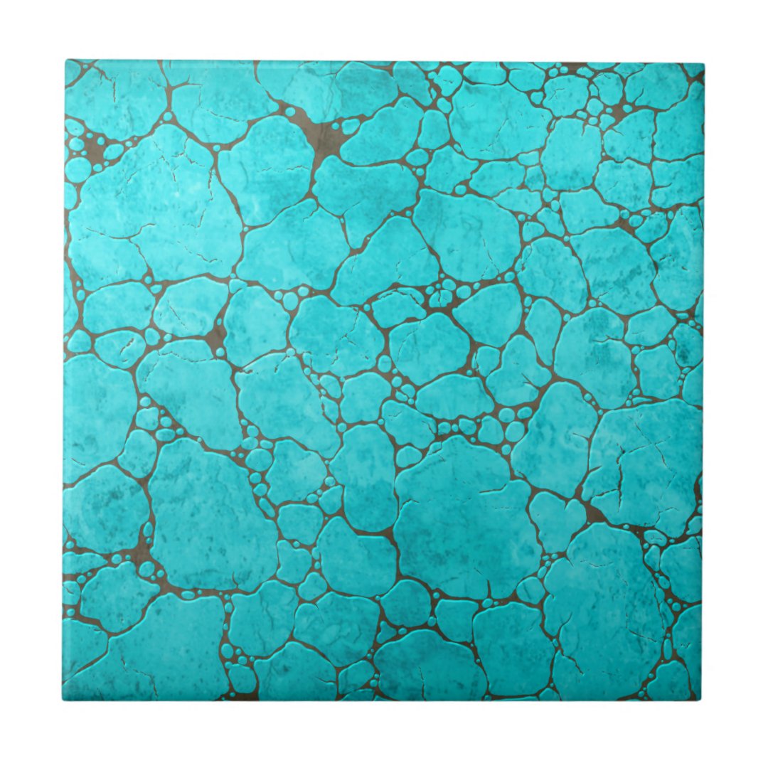 turquoise ceramic tile | Zazzle