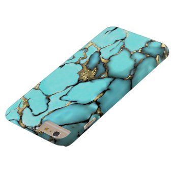 Turquoise Gemstone Gold Matrix Case-Mate iPhone Case | Zazzle