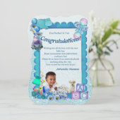 Turquoise Green Blue Congratulations Thank You Card | Zazzle