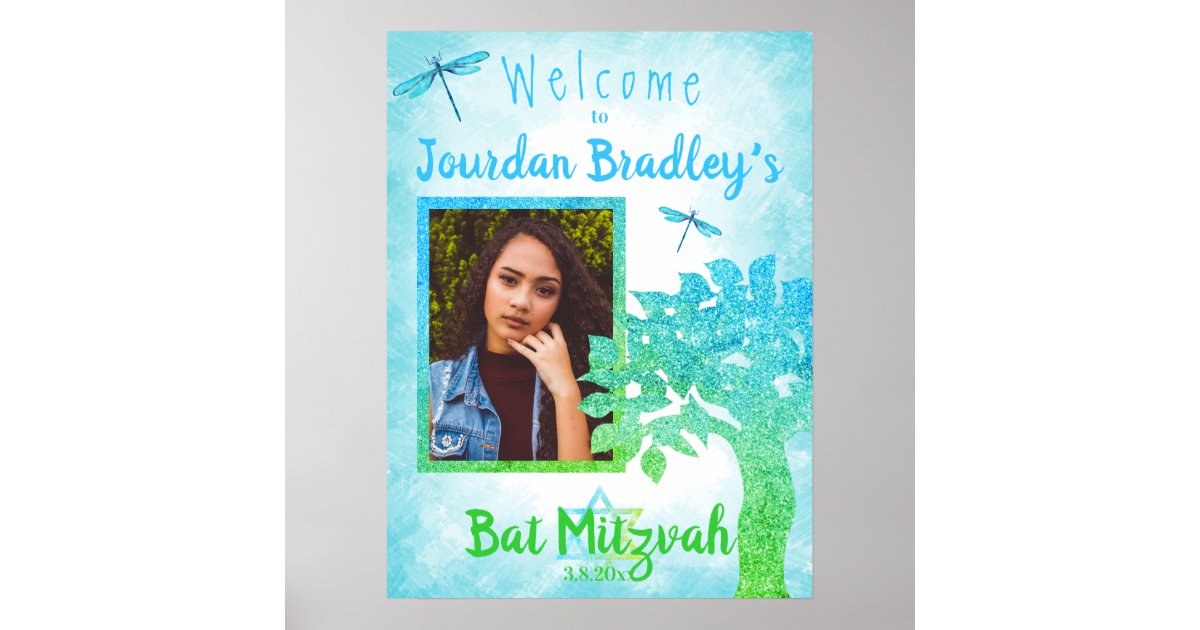 Turquoise & Green Party Welcome Sign | Zazzle