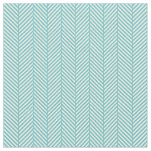 Turquoise Chevron Fabric | Zazzle