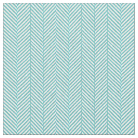 Turquoise Chevron Fabric | Zazzle