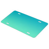 “Turquoise Ombre” License Plate | Zazzle