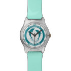 Bottlenose Dolphin looks at the camera under water Wrist Watch | Zazzle.com