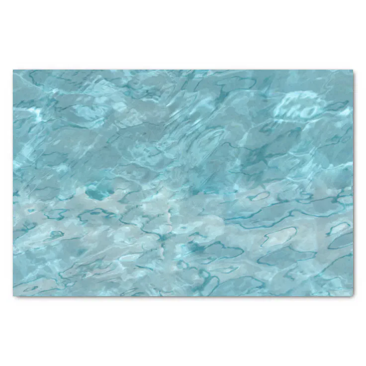 Turquoise Pool Water Cool Abstract Photography Tissue Paper | Zazzle