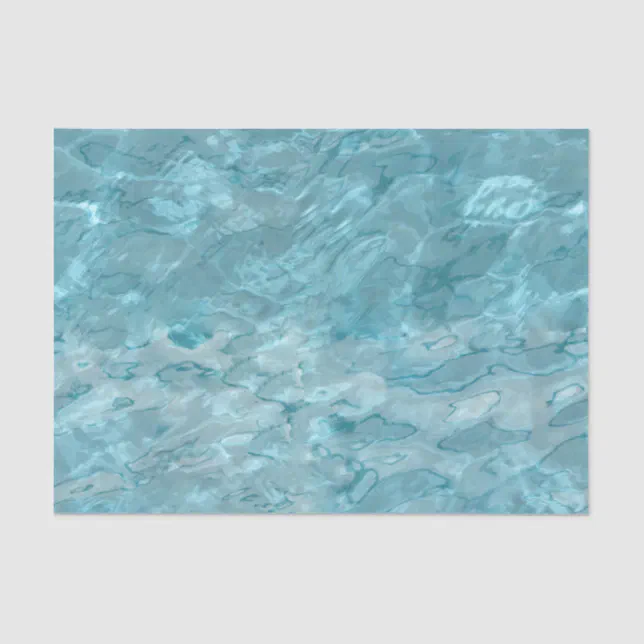 Turquoise Pool Water Cool Abstract Photography Tissue Paper | Zazzle