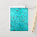 turquoise postcard | Zazzle