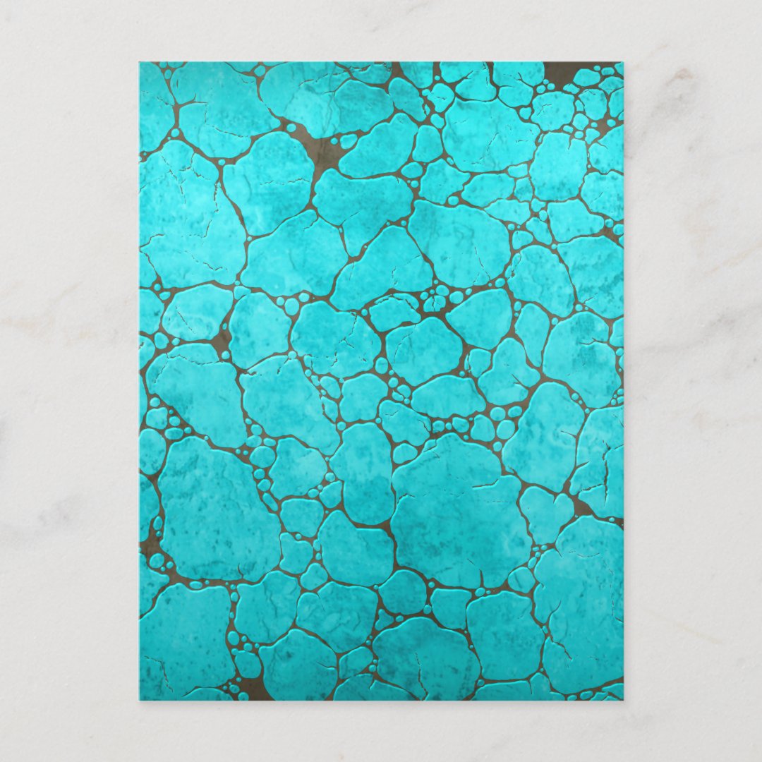 turquoise postcard | Zazzle