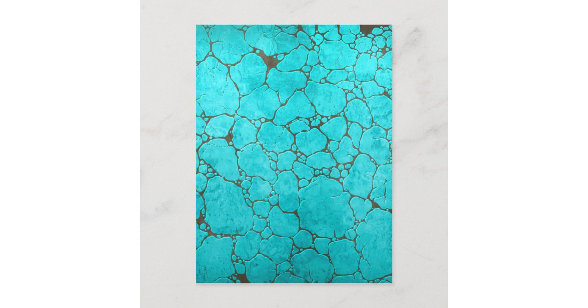 turquoise postcard | Zazzle