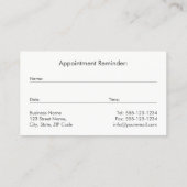 Turquoise Psychologist Personal Counselor Appointment Card | Zazzle
