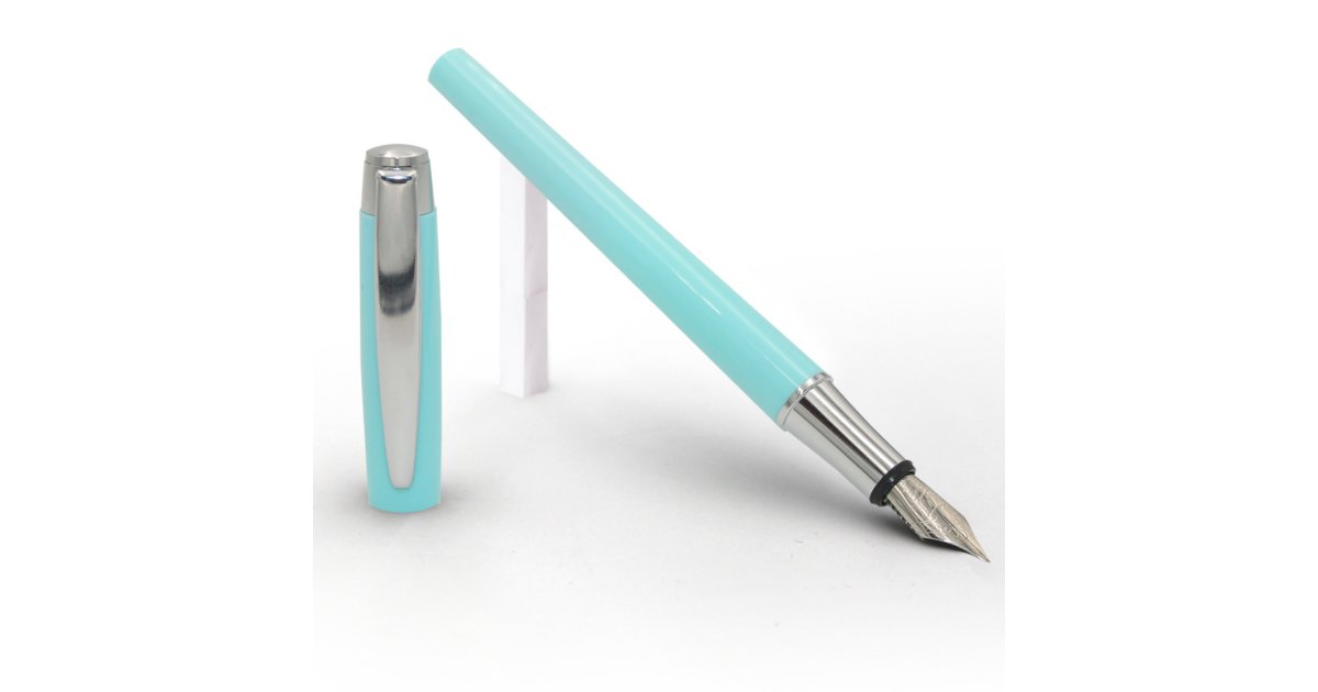 Turquoise Schmidt German Made Fountain Pen | Zazzle