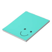Turquoise Smile Notepad | Zazzle