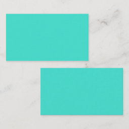 Turquoise Standard Business Card | Zazzle