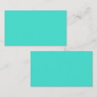 Turquoise Standard Business Card | Zazzle