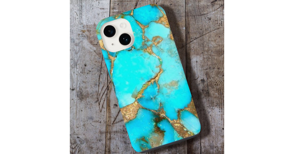 turquoise stone photo iPhone case | Zazzle