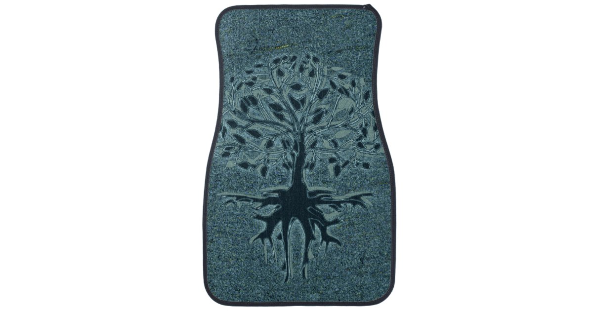 Turquoise Tree of Life Car Floor Mat | Zazzle
