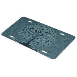 Turquoise Tree of Life License Plate | Zazzle