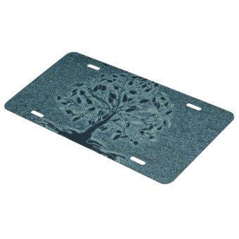 Turquoise Tree of Life License Plate | Zazzle