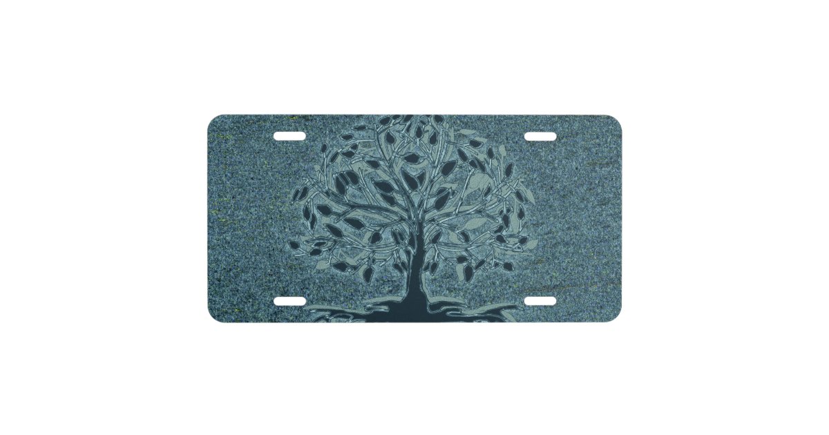 Turquoise Tree of Life License Plate | Zazzle