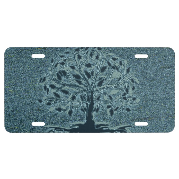 Turquoise Tree of Life License Plate | Zazzle
