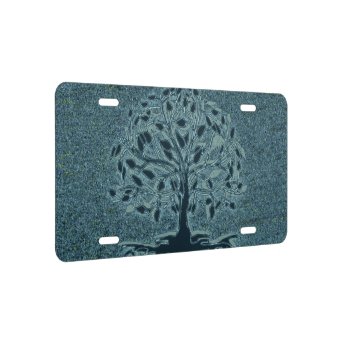 Turquoise Tree of Life License Plate | Zazzle